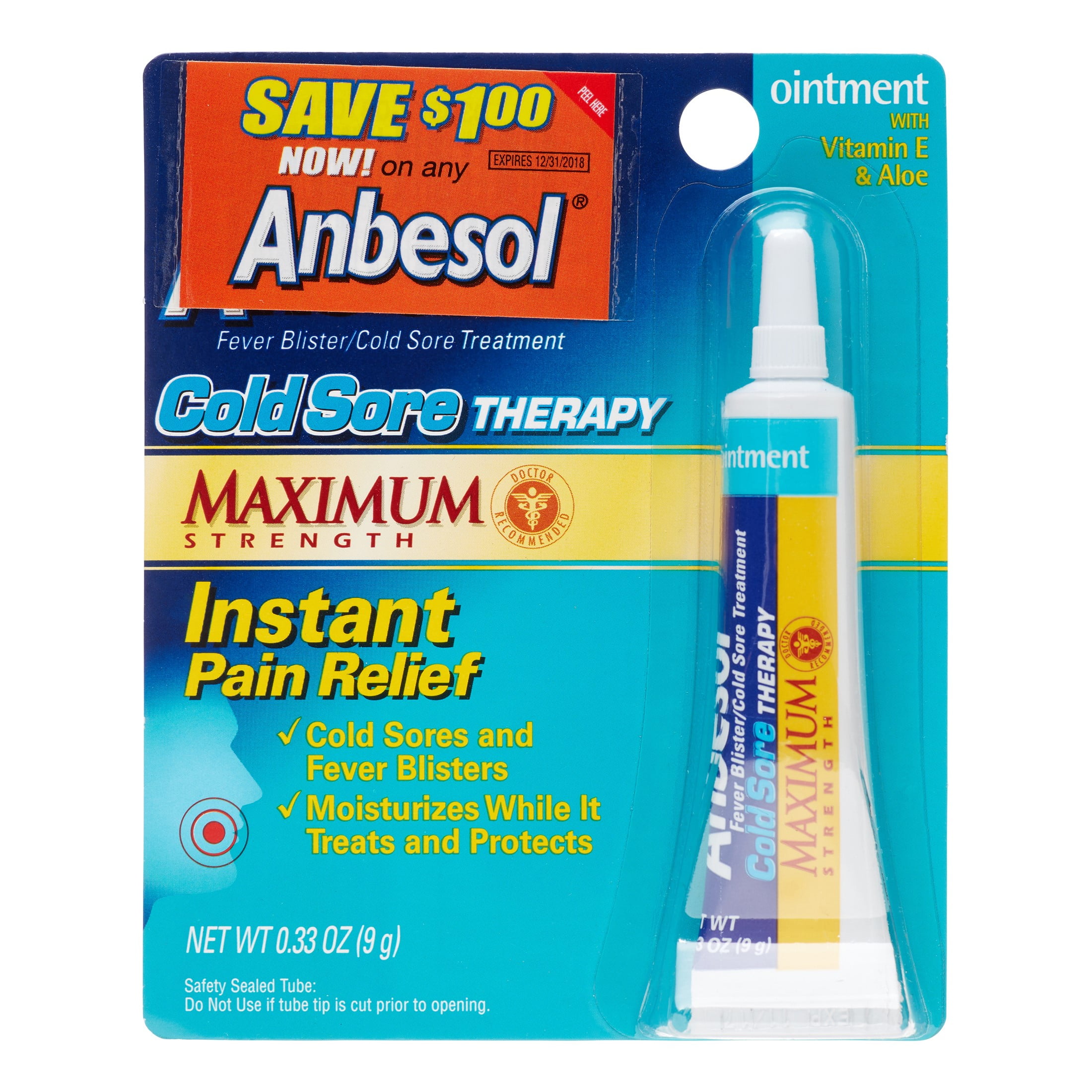 Buy Anbesol Maximum Strength Coldsore Therapy Treatment 0.33 oz. Pack ...