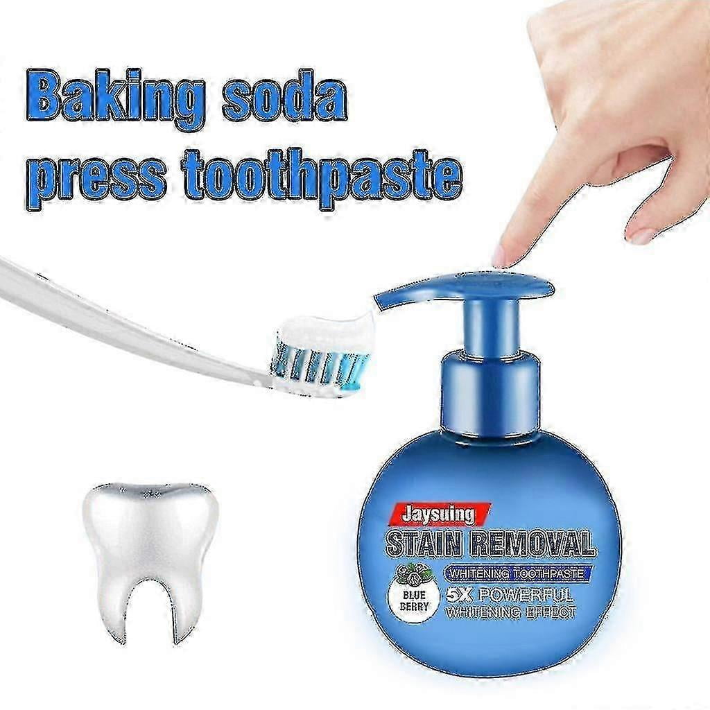 Jaysuing Strong Decontamination Whitening Toothpaste Press Bottle Blue ...
