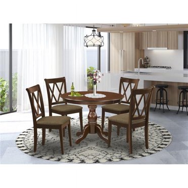 7 Piece Capri Kitchen Furniture Set - Mahogany & Dark Khaki - Walmart.com