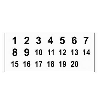 Numbers (1-20) Theme Stickers, Pack of 120 | Bundle of 10 Packs ...