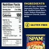 SPAM 25% Less Sodium, 7 g of protein, 12 oz - Walmart.com