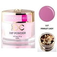 DND DC Pinks DIP POWDER for Nails 1.6oz, 45g, Daisy Dipping (with bonus side Glitter) Made in ...