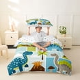 Aikeke Cartoon Animal Stegosaurus Twin Duvet Cover, Kawaii Jungle ...