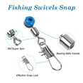 10PCS Fishing Swivels Snap Swivels Barrel Swivels with Interlock Snap ...