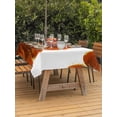 Orange Gold Flower Rectangle Outdoor Tablecloth with Umbrella Hole ...