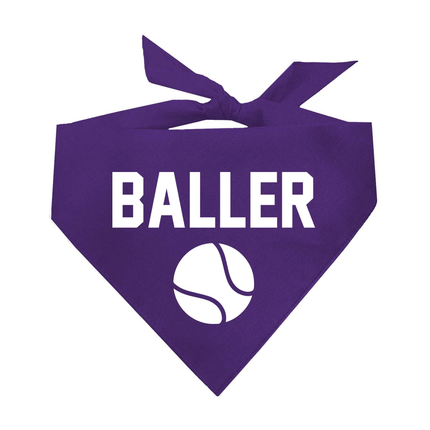 Baller With Tennis Ball Triangle Dog Bandana - Walmart.com