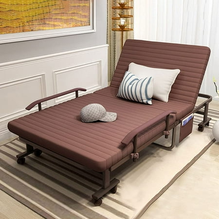 Rollaway Bed Portable Folding Bed Guest Beds with Mattress, Fold Out ...