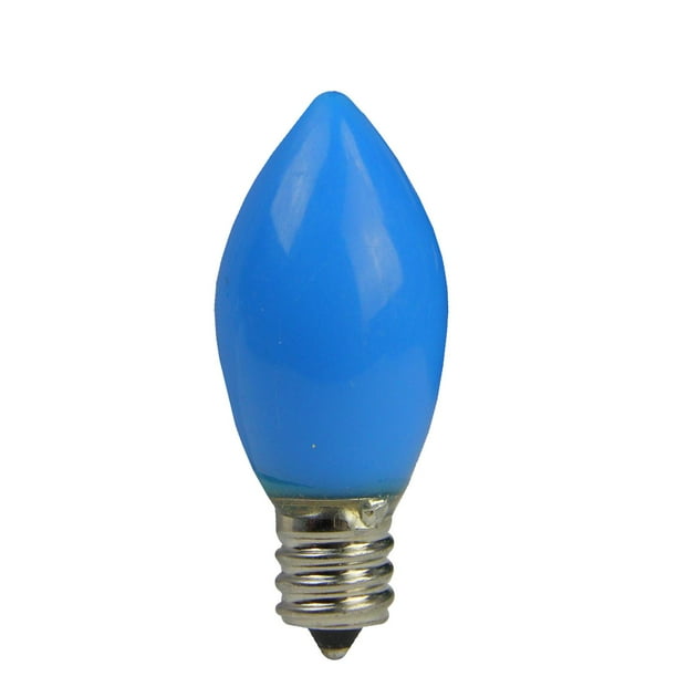 Pack of 4 Opaque Blue LED C7 Christmas Replacement Bulbs - Walmart.com