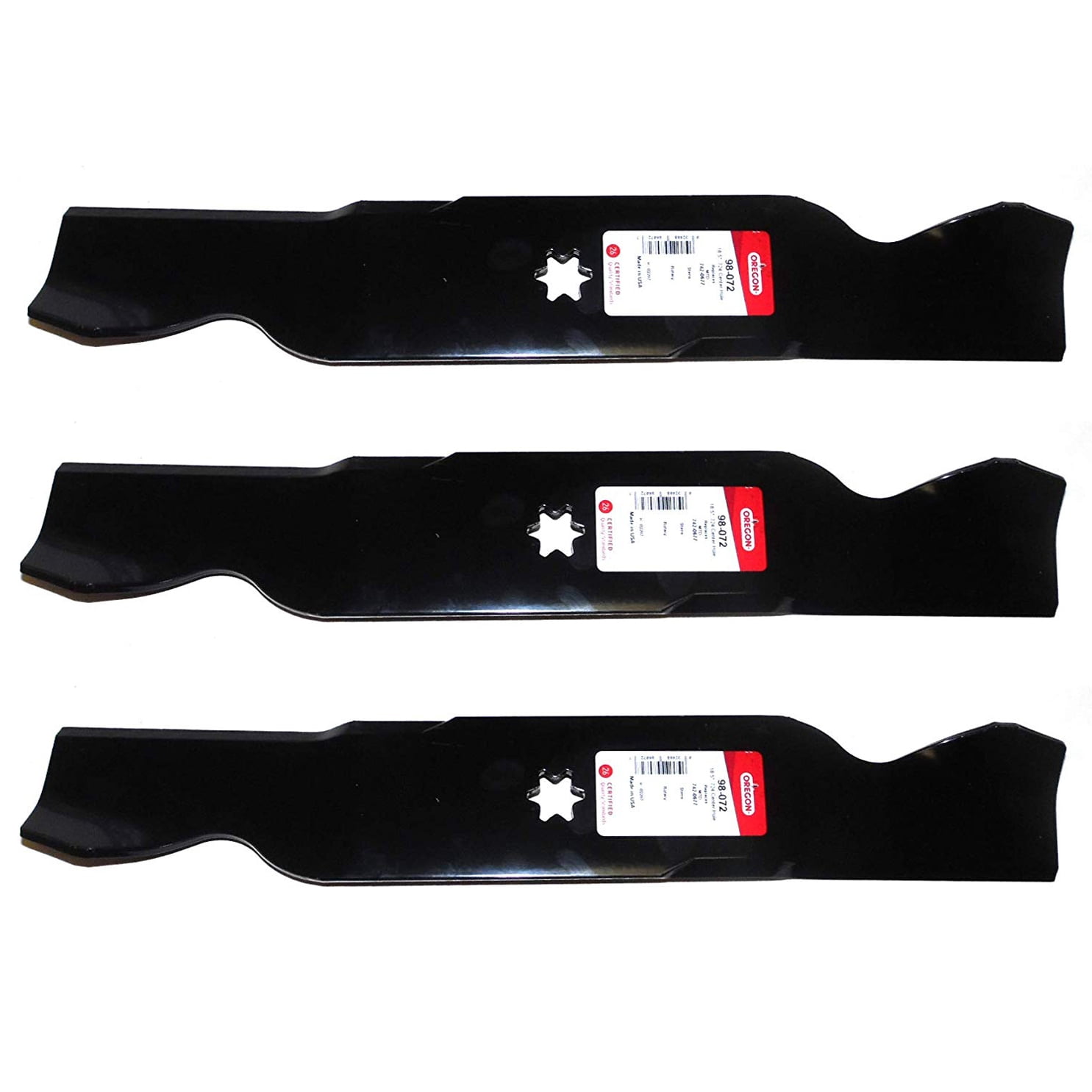 3 PK 98-072 Oregon Blades Compatible With MTD 742-0677, 942-0677 ...