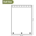 Clear Shower Curtain Liner with 3 Large Magnets, 54 x 72 Inch BPA-Free ...