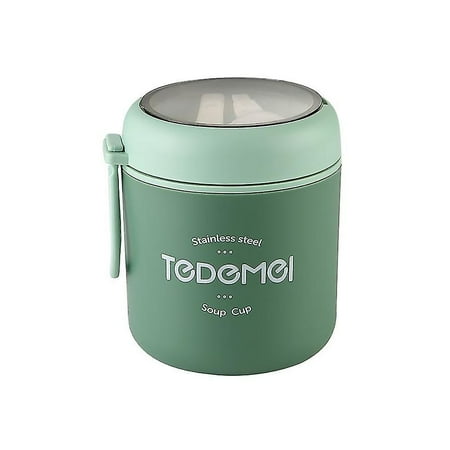 Mini Thermal Lunch Box Food Container With Spoon -green | Walmart Canada