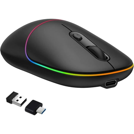 LED Wireless XYCCA , XYCCA Rechargeable Silent RGB Light Up Computer ...