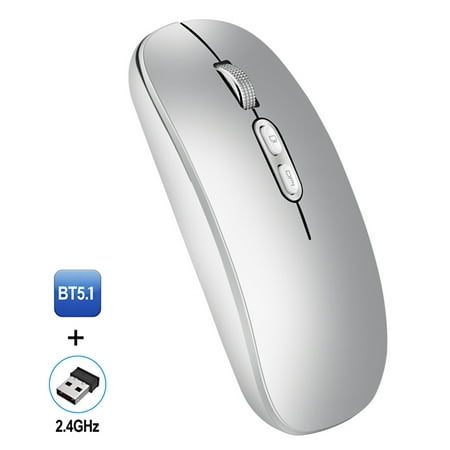 Mistaha M103 2.4G+Bluetooth5.1 Wireless Dual-mode Mouse Ergonomic ...