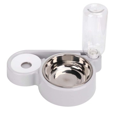 Cat Food Dispenser,Automatic Pet Feeder Stainless Dog Drinking Bowl Pet ...