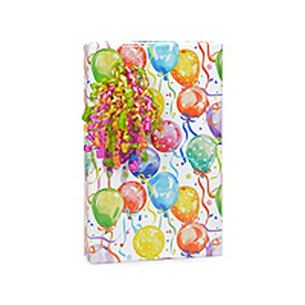 Balloons & Ribbons Birthday / Special Occasion Gift Wrap Wrapping Paper ...