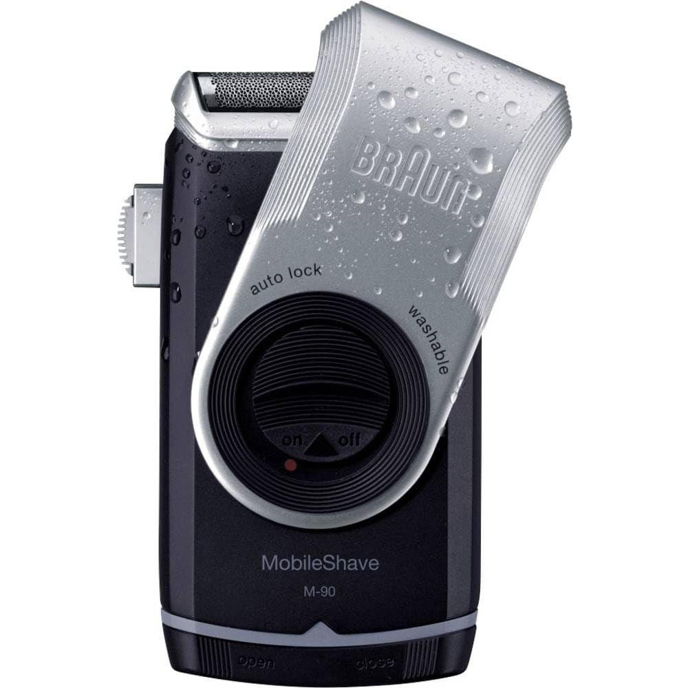 Braun Pocket M90 Rasierer Stainless Steel Battery Powered Shaver ...