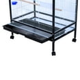 "Pawhut 54"" Extra Large Rolling Iron Aviary Bird Cage with Accessories ...