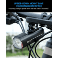 RAVEMEN 1400 Lumen Smart Bike Light Support Above and Inverted ...