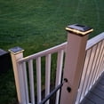 TOYIEW 6-Pack Solar Post Lights, Outdoor Fence Cap Light for Deck ...