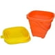 Packable Pails Collapsible Beach Pail, Set of 2, Orange and Yellow ...