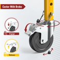 Scaffolding Caster Wheels 8 inch Dual Locking Casters Set of 2, Round ...