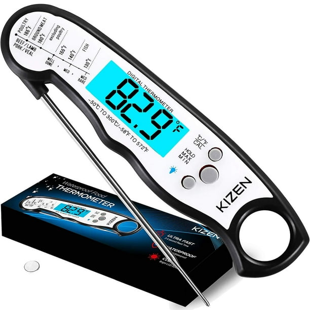Kizen Digital Meat Thermometers for Cooking - Waterproof Instant Read ... Kizen Digital Meat Thermometers for Cooking - Waterproof Instant Read ...