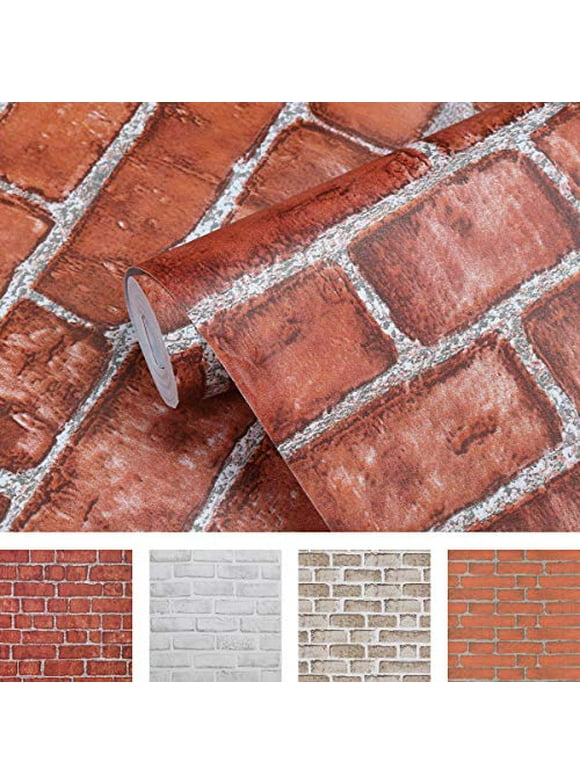 Brick Wallpaper in Wallpaper by Pattern - Walmart.com
