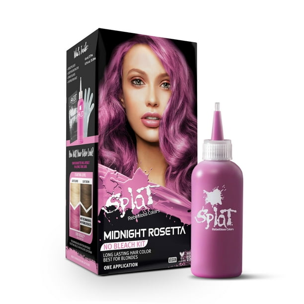 Kit de tinte semipermanente Splat Midnight Rosetta para cabello rubio ...