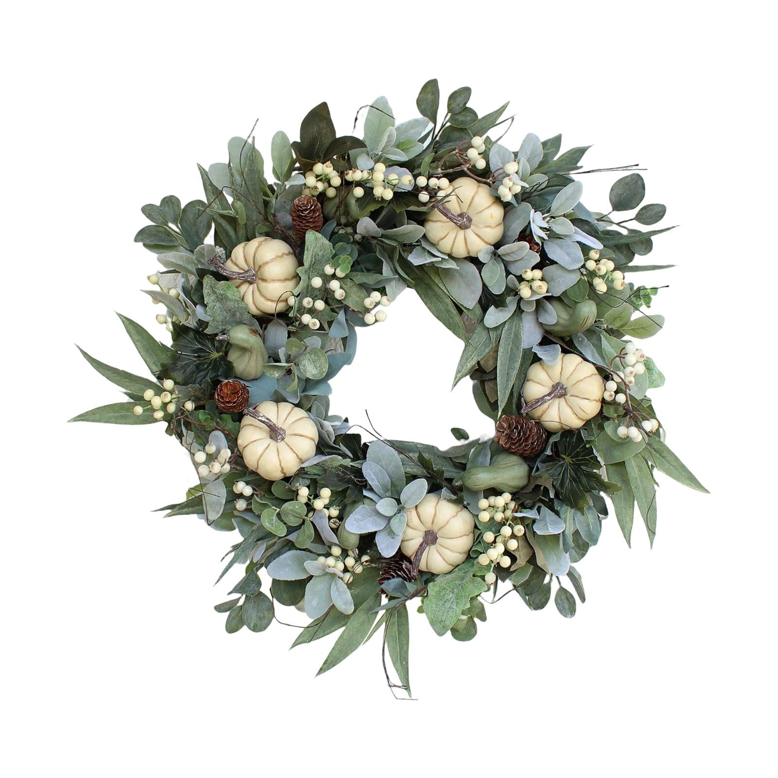 Click here for Shangren Autumn Pumpkin Wreath Harvest Door Wreath... prices