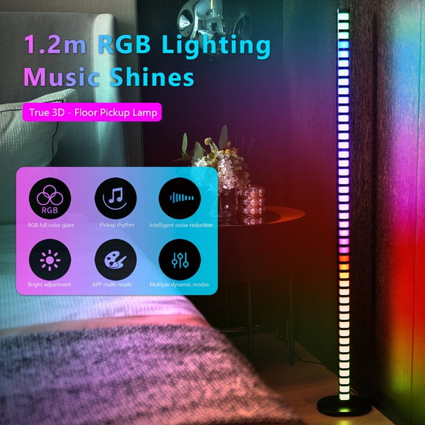 Luz De Ritmo Control remoto 3D RGB LED Rhythm Strip Light Kits Music ...