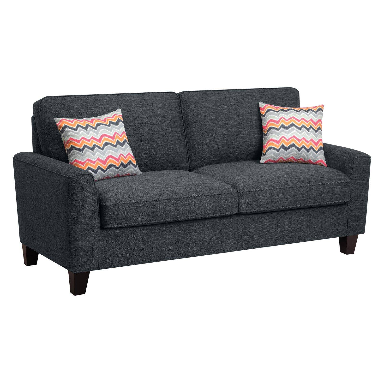 Serta Astoria 73" Sofa in Charcoal - Walmart.com