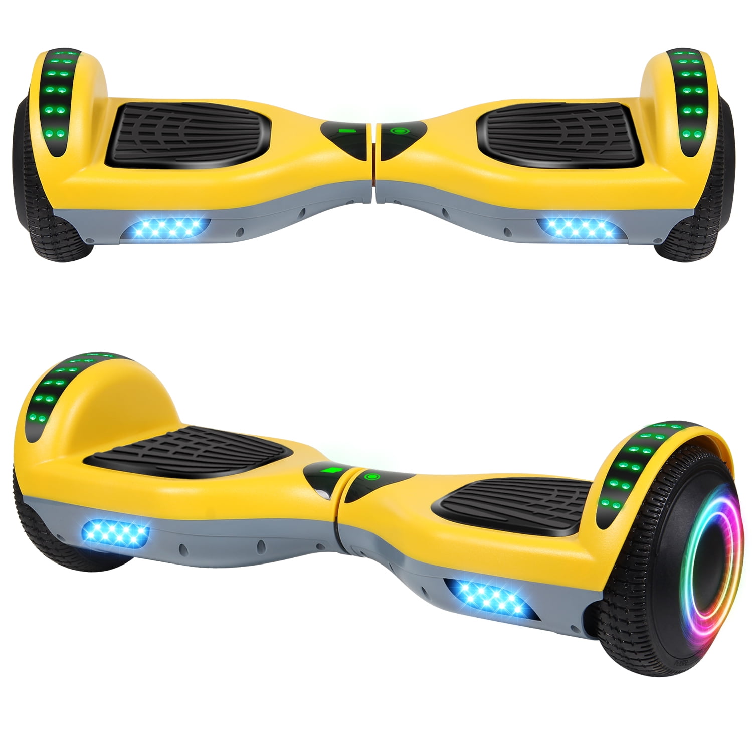 SISIGAD Hoverboard 6.5" Two-Wheel Self Balancing Hoverboard with LED ...