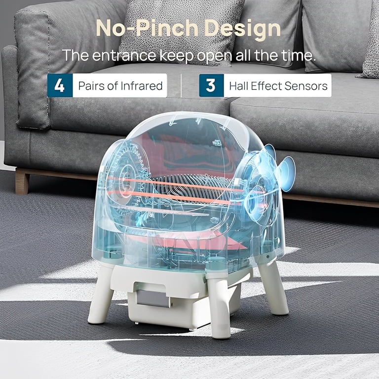 Multiple Cat Automatic Box Autoscooper 11 Self-Cleaning Cat Litter Box ...