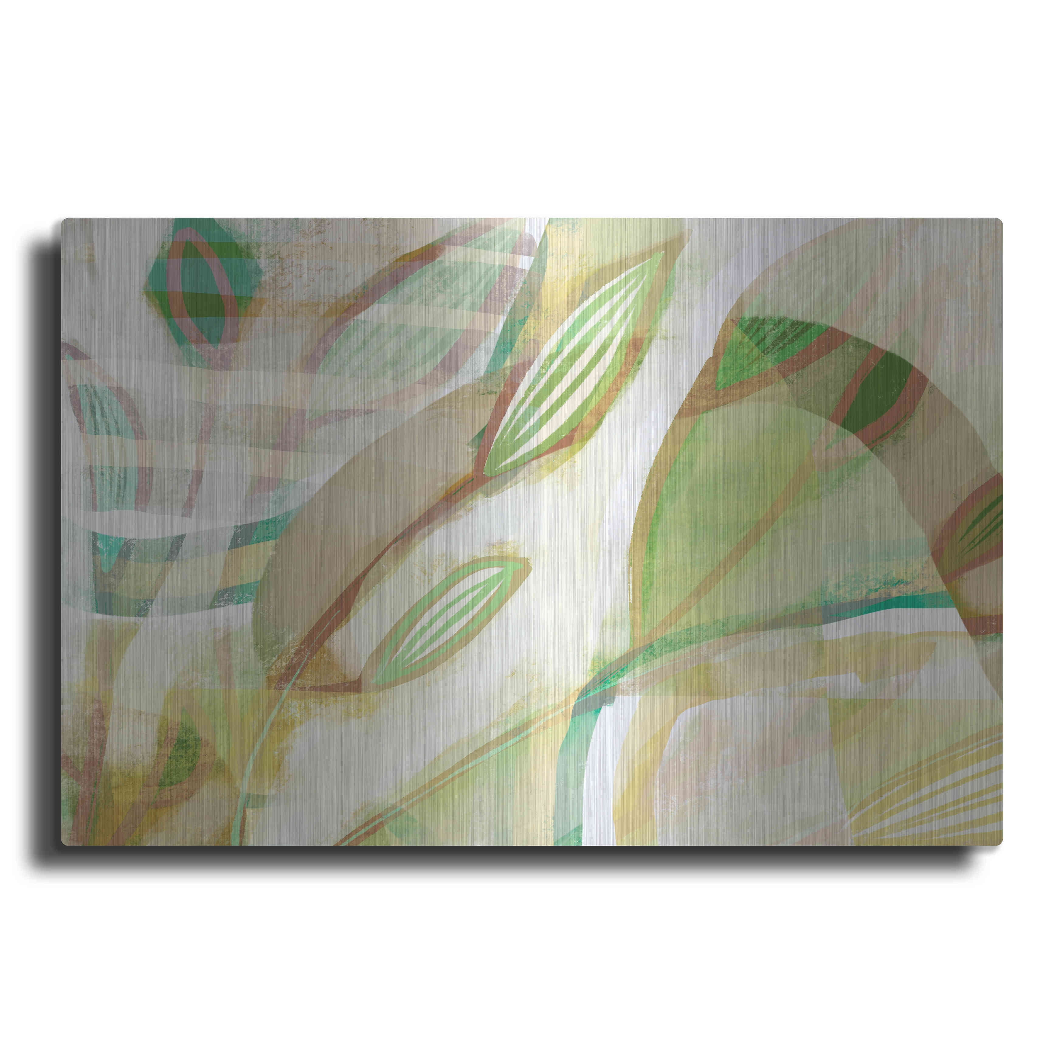 Luxe Metal Art 'Tangled Leaves' by Delores Naskrent Metal Wall Art, 36 ...