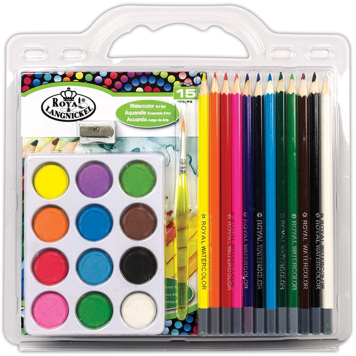 Watercolor Art Set-Assorted Colors - Walmart.com