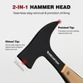ARCCAPTAIN 14oz Welding Chipping HammerDual Head Chisel & Point, Alloy ...