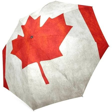 Customized Unique Canadian Flag Folding Rain Umbrella/Parasol/Sun ...