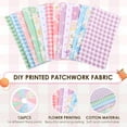 126 Pcs Cotton Fabric Bundles 5x5 Inch Cotton Fabric Squares Pre-Cut ...
