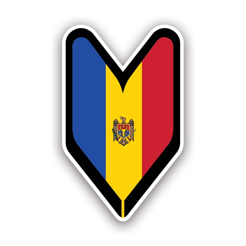 Moldovan Driver Badge Sticker Decal - Self Adhesive Vinyl ...