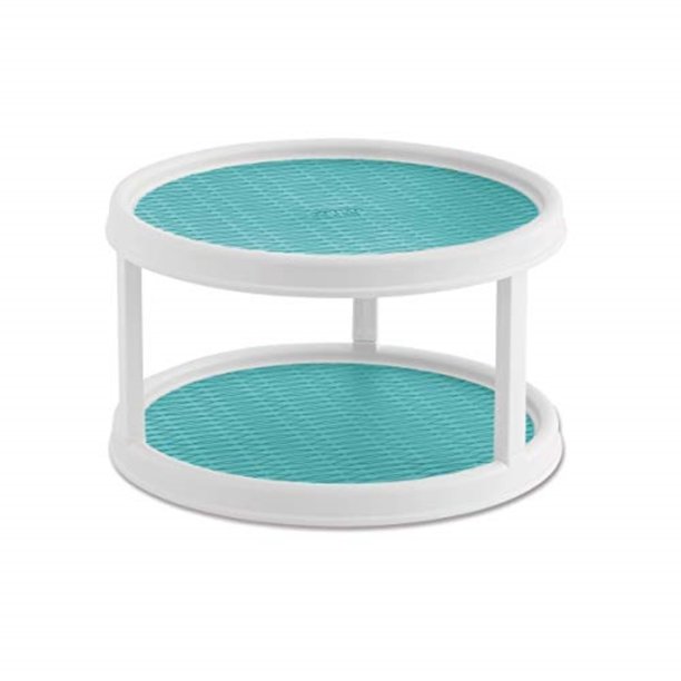 Copco Basic 12-inch 2 Tier nonskid Turntable with Aqua Liner - Walmart.com