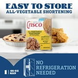 Crisco Butter Flavor Vegetable Shortening Can 48 oz Shelf-Stable for ...