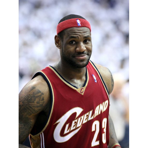Lebron James Poster Cleveland Uniform 16in x 24in Poster Square Adults ...