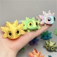 3pc 3D Printing Salamander Figures Multi-joint Movable Simulation Eyes ...