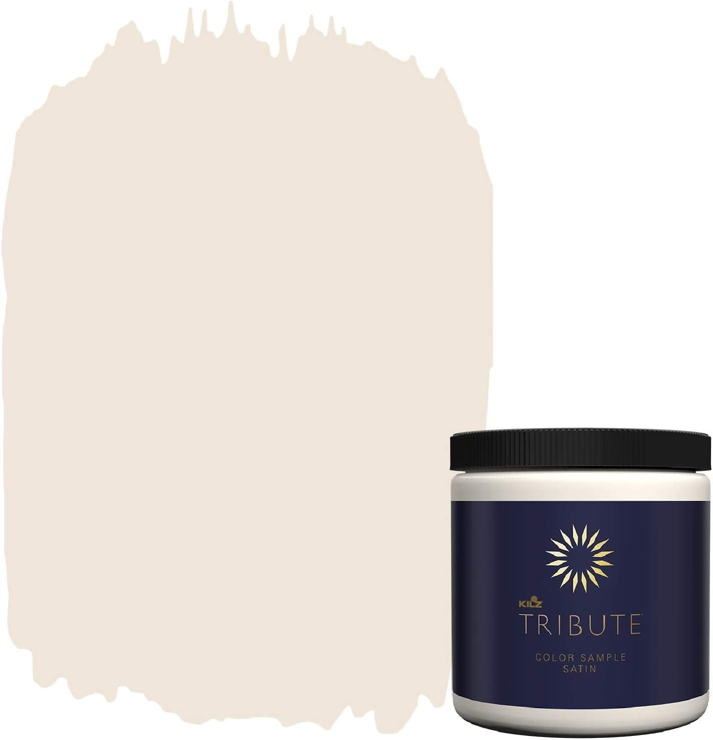 KILZ TRIBUTE Paint & Primer, Interior, Color Sample, Champagne White, 8 ...