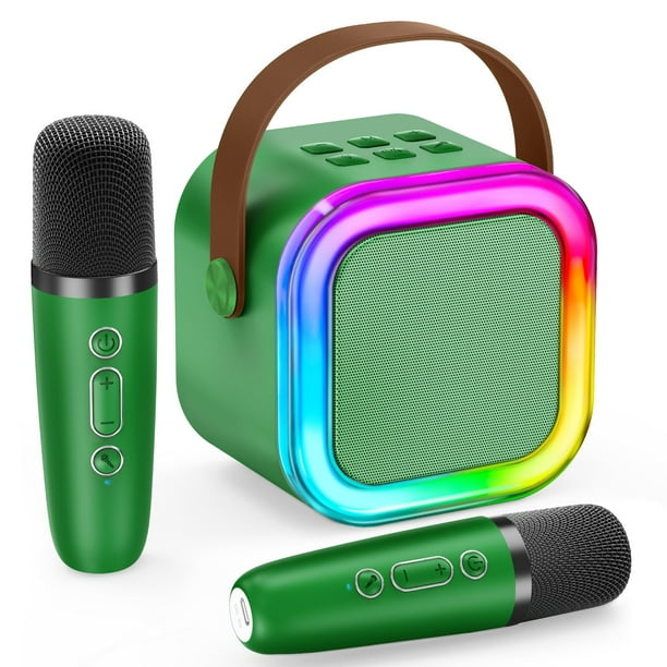 Máquina de karaoke IROO TOP Mini para niños con 2 micrófonos ...