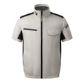 LEKWK Cooling Jacket for Men Short Sleeve UPF 50+ Full Zip Sun Shirts ...