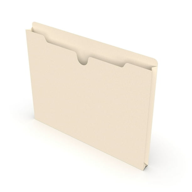 MyOfficeInnovations Paper Stock File Jacket 1" Expansion Ltr Manila 50 ...