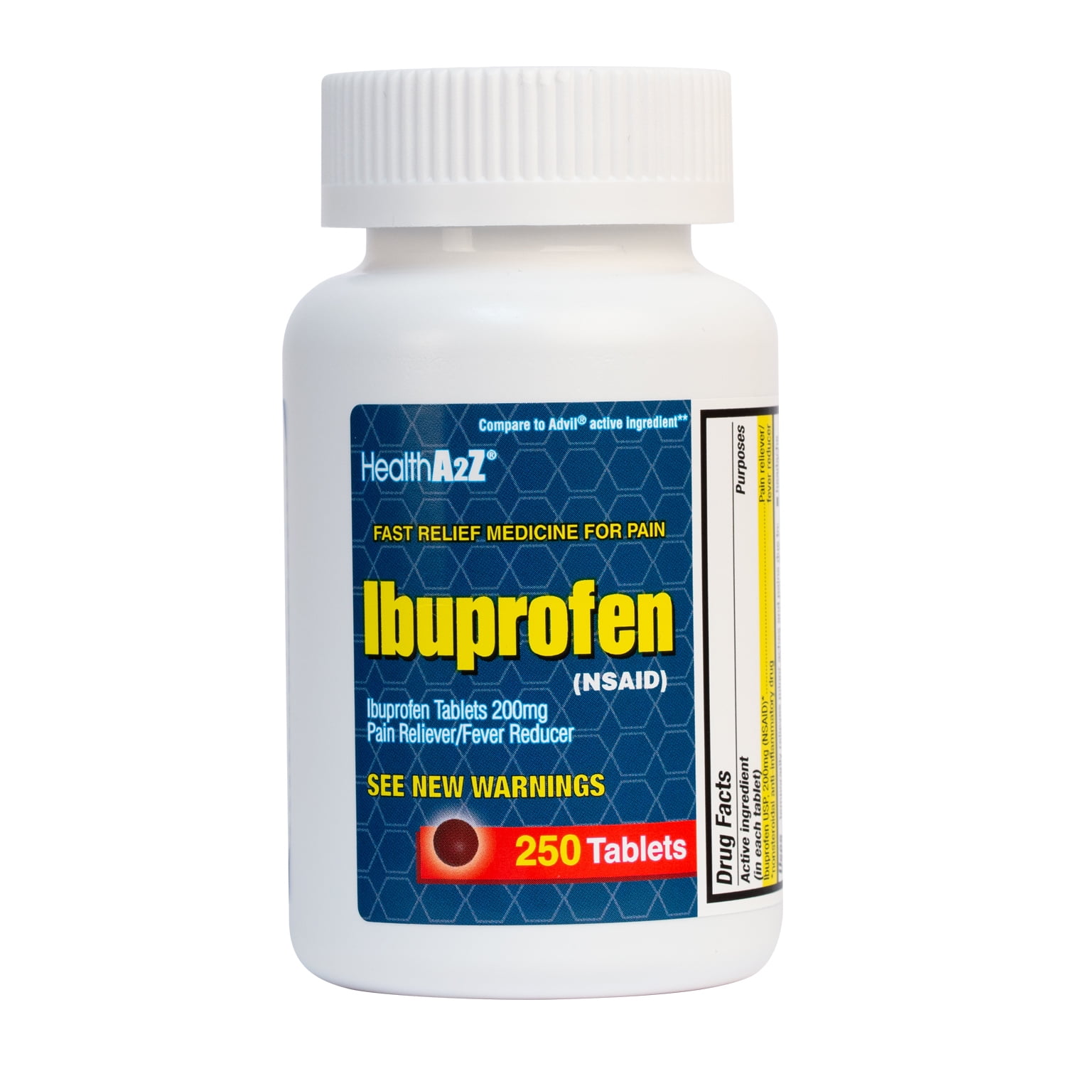 HealthA2Z® Ibuprofen Tablets | 200mg | 250 Counts - Walmart.com