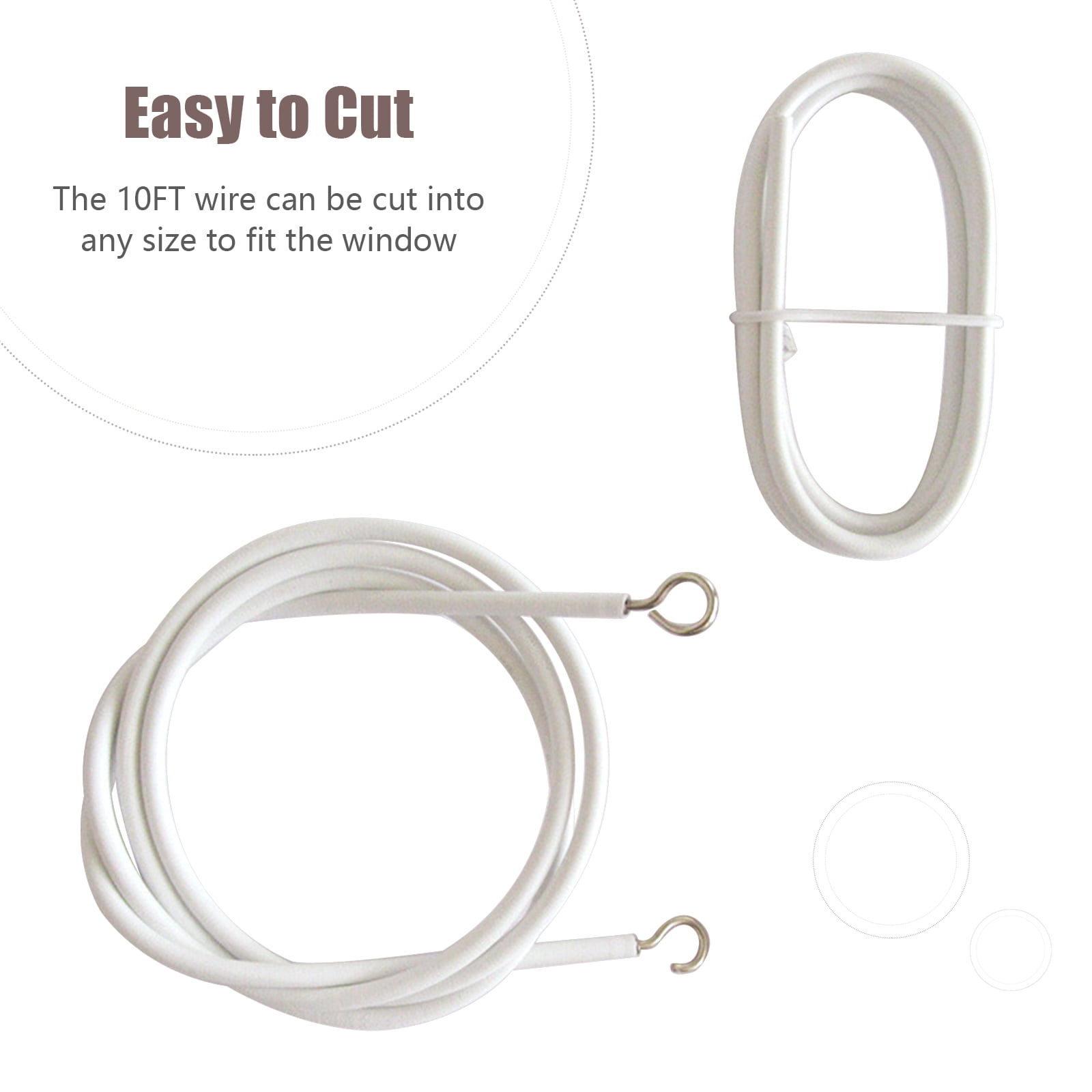 Click here for Unbranded Curtain Wire 4 Diy Curtain Diy Curtain R... prices