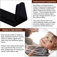 2 Pack Acrylic Picture Frames 8x10 with Translucent Black Base Stand ...